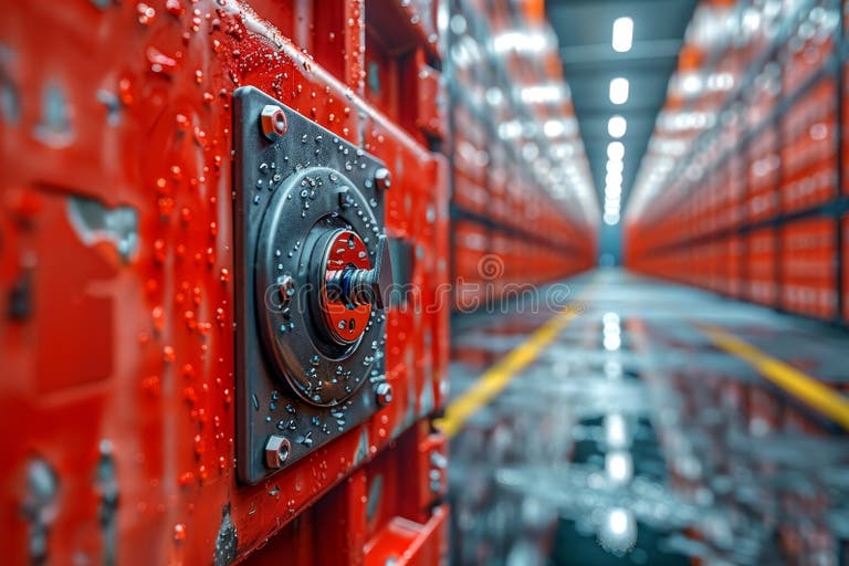 Secure Code Lock for Warehouse Storage Container with Roller Shutters ...