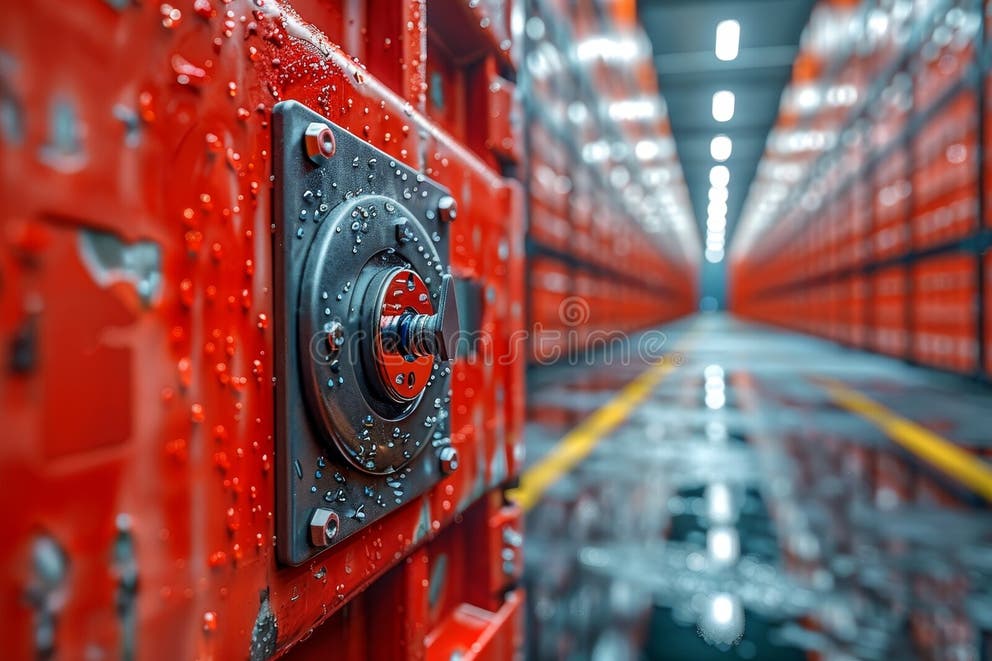 Secure Code Lock for Warehouse Storage Container with Roller Shutters ...