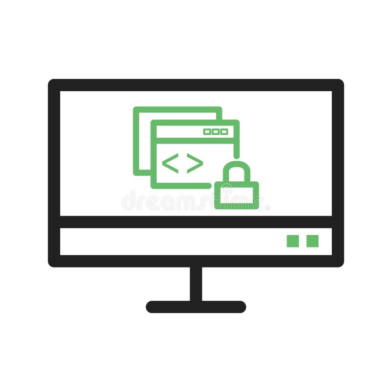 Secure Code stock vector. Illustration of virus, security - 78729917