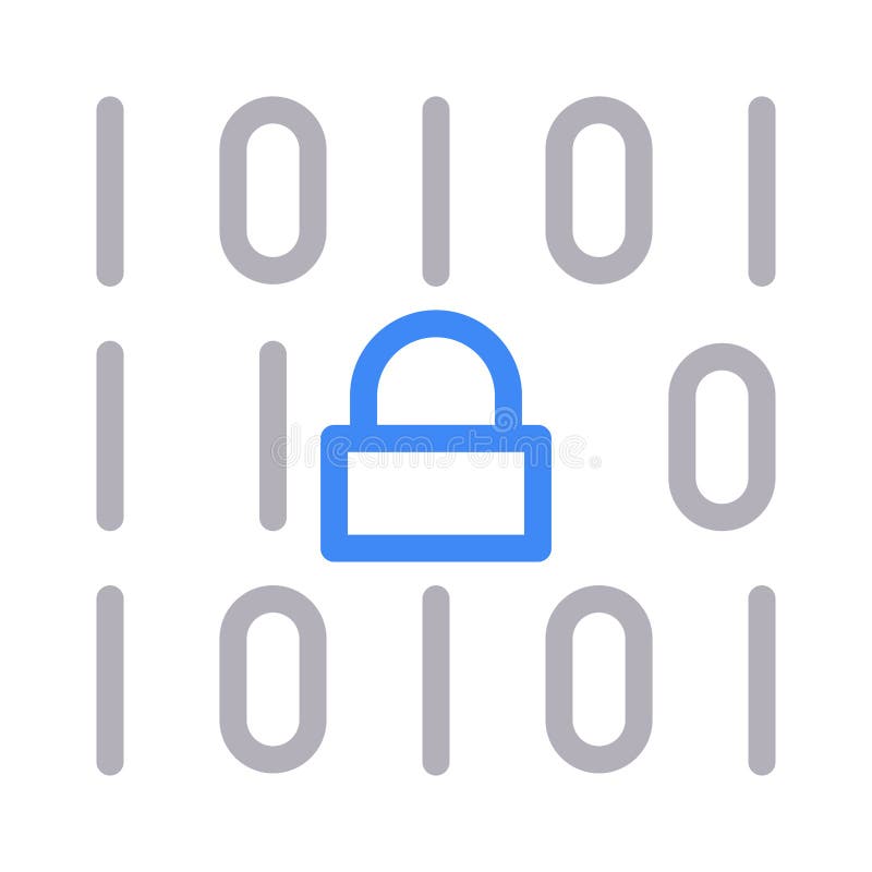 Secure Coding Thin Color Line Vector Icon Stock Vector Illustration Of Keypad Combination