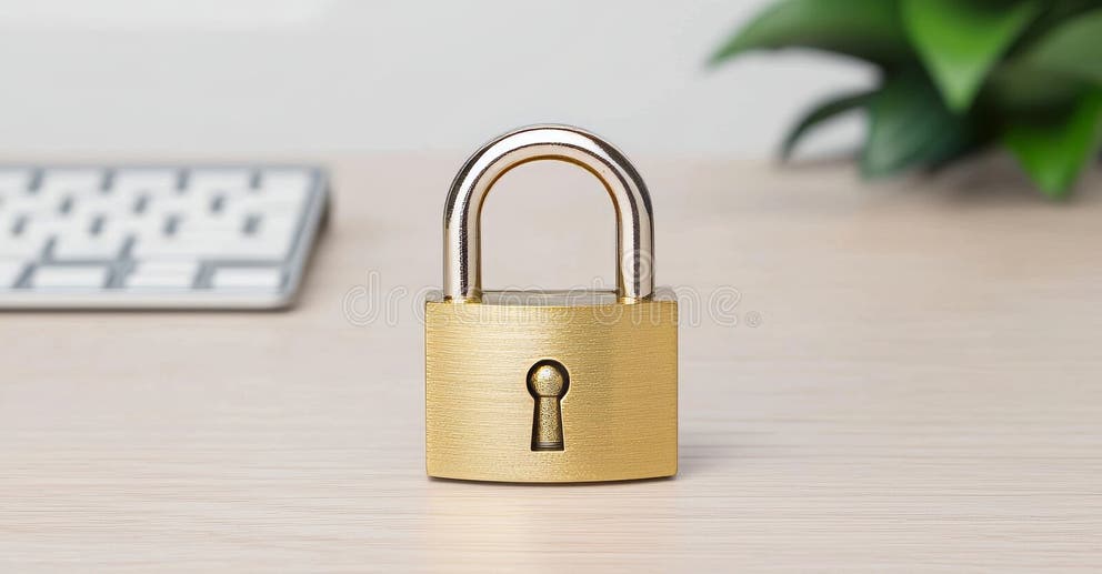 Secure Computer and Internet Access with a Padlock Attached To a ...