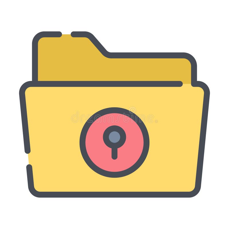 Secure Confidential Documents Pile with Locked Access Vector Flat ...