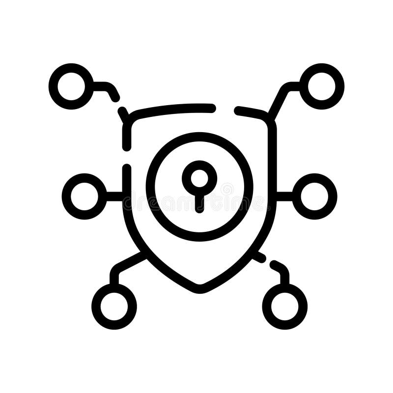 Secure Connection Icon, Encryption Information. Cyber Security Stock ...