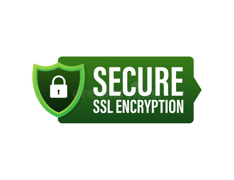Secure Connection Icon Vector Illustration Isolated On White Background