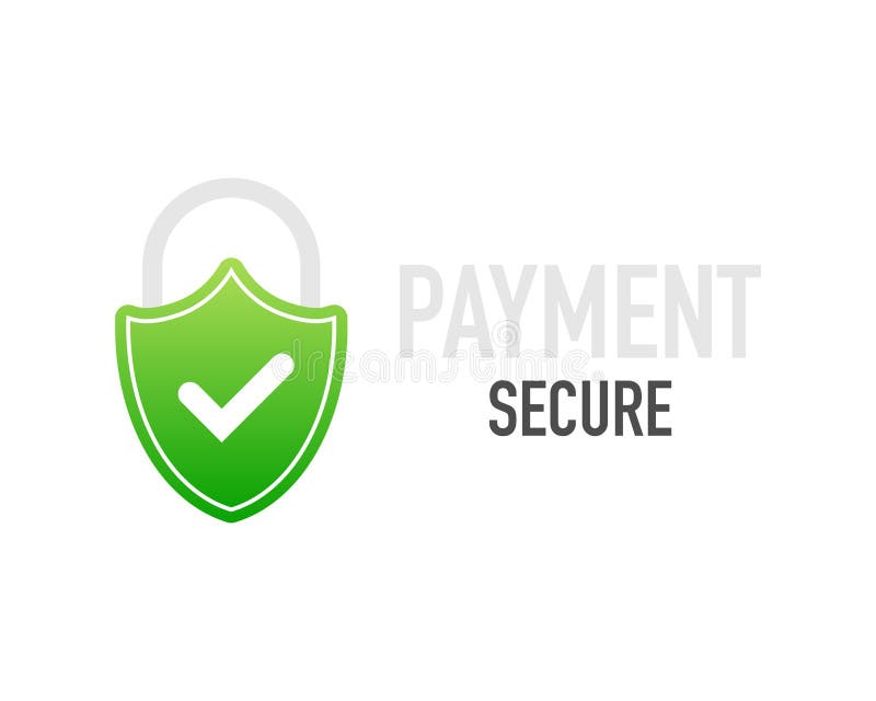 Secure Connection Secured Ssl Shield Symbols Digital Payment Stock