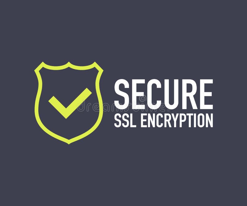 Secure Connection Icon Vector Illustration Isolated On White Background