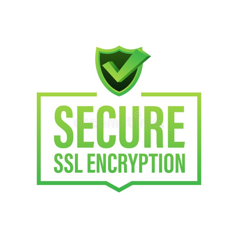 Secure Connection Icon Vector Illustration Isolated On White Background Flat Style Secured Ssl
