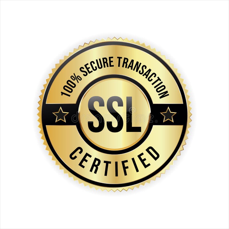 Secure Connection Icon Vector Illustration Isolated On White Background Stock Illustration