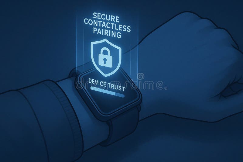 Secure Contactless Pairing and Device Trust Concept Illustrated on a ...
