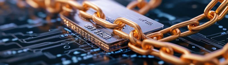 Secure Credit Card Payments Encrypted Data Flow Concept Protecting Sensitive Information During
