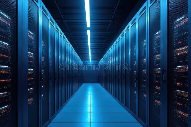 Secure Data Center Architecture Stock Illustration - Illustration of ...