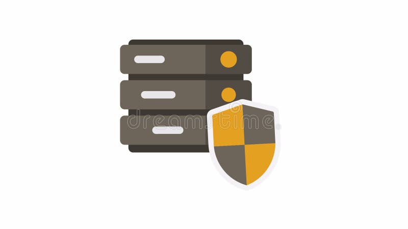 Secure Data Center Server Rack with Protection Shield Stock Footage ...