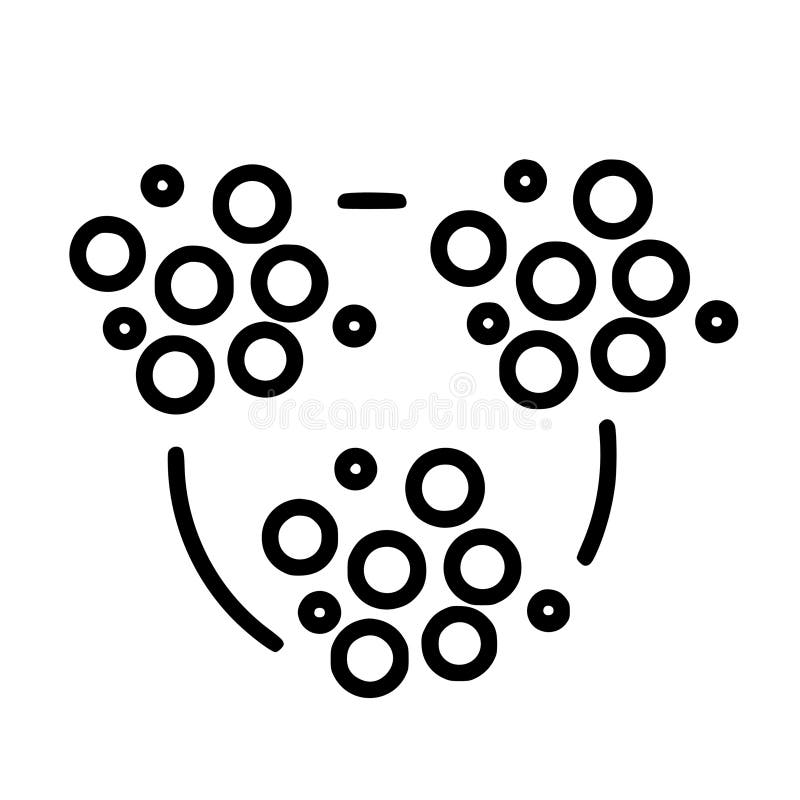 Data Cluster Analysis Scatter Plot Icon, AI Machine Learning ...