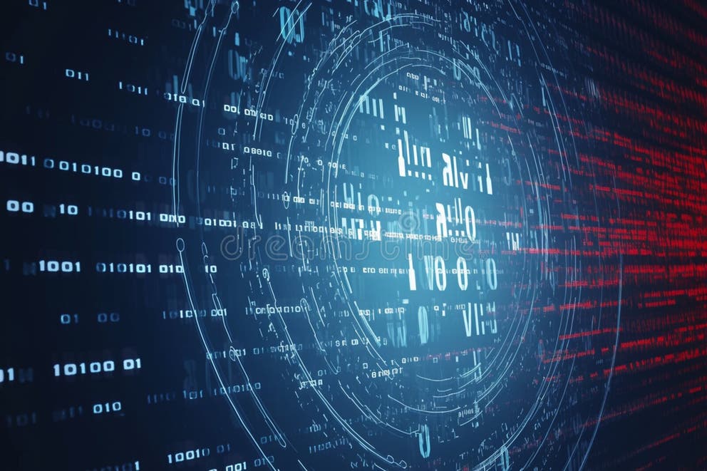 Secure Data Encryption Portrayed through Digital Binary and Computer ...