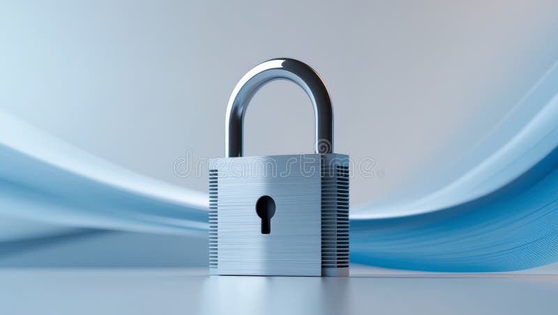 Secure Data Flow with Digital Lock Imagery Stock Photo - Image of good ...