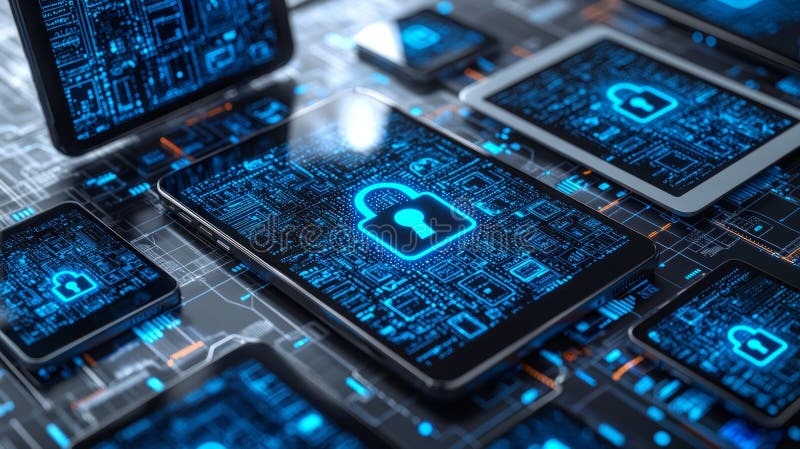 Data Encryption Secure Transfer Modern Representation Digital ...