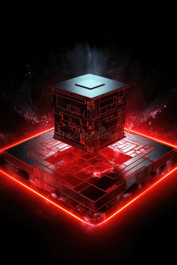 Secure Data Transfer Symbol on Digital Platform Stock Illustration ...