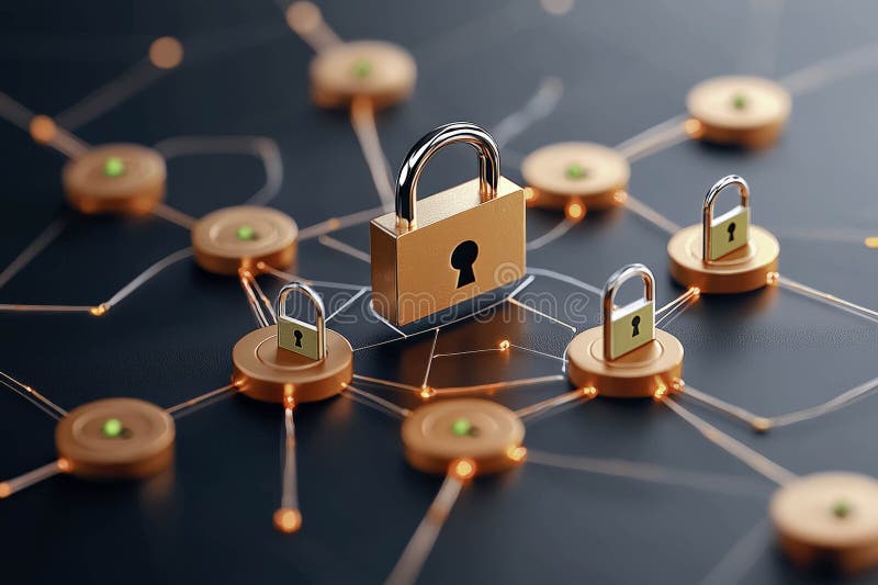 Secure Decentralized Network Represented by Digital Lock Generative AI ... Secure Decentralized Network Represented by Digital Lock Generative AI ...