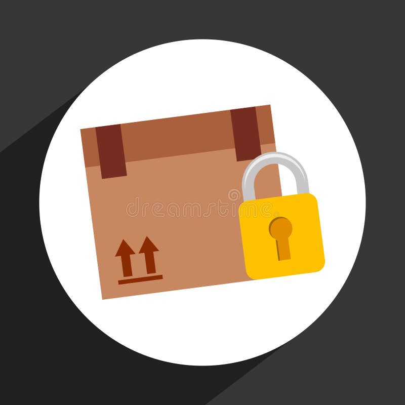 Secure delivery stock vector. Illustration of design - 51371802