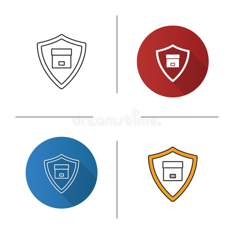 Secure delivery icon stock vector. Illustration of delivery - 200425532