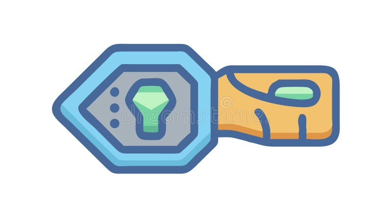 Secure Digital Key, Online Access, Vector Design Generative AI Stock Vector - Illustration of ...