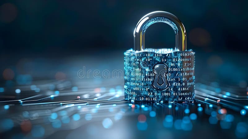 Secure Digital Lock Among Binary Streams Concept Digital Security Encryption Methods Binary