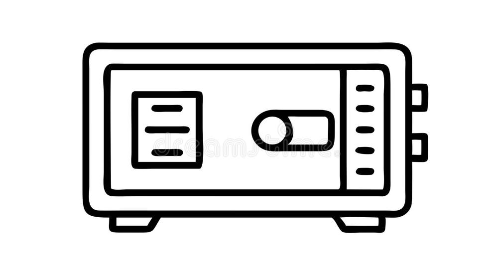 Secure Digital Safe Storage Box, Vector Design Generative AI Stock ...