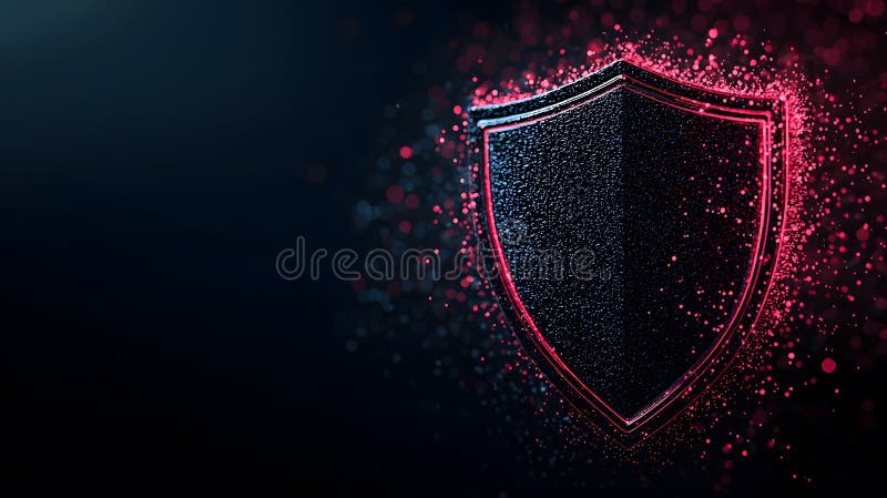 Secure Digital Wallet Icon Featuring a Shield with a Modern Glow for ...