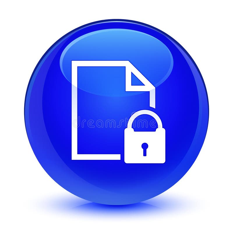 100 Secure Blue Square Button Red Ribbon In Middle Stock Illustration ...