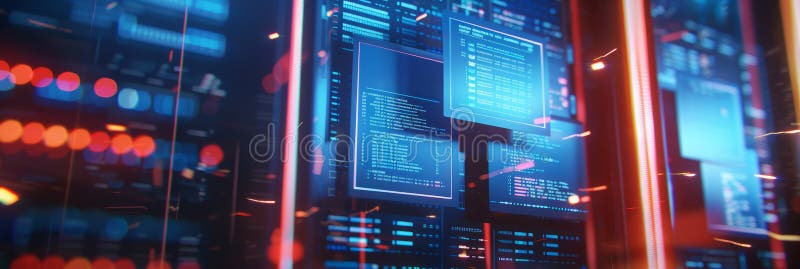 A Secure Document Management System Dashboard on a Computer Screen ...