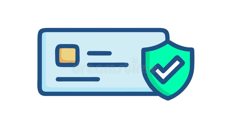 Secure Document Protection Icon, Vector Design Generative AI Stock ...