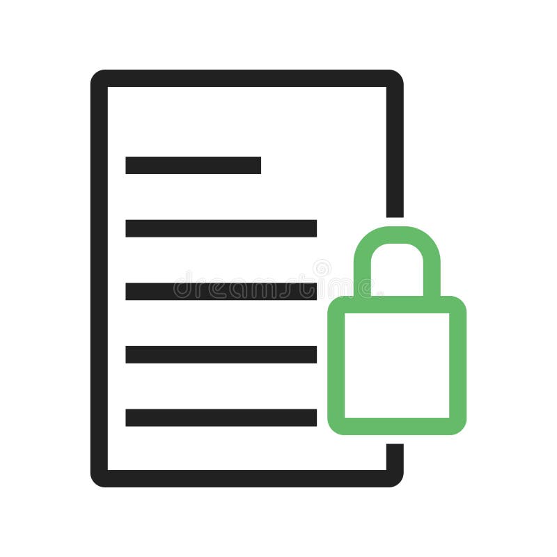 Secure Document Stock Vector Illustration Of Folder 78731337