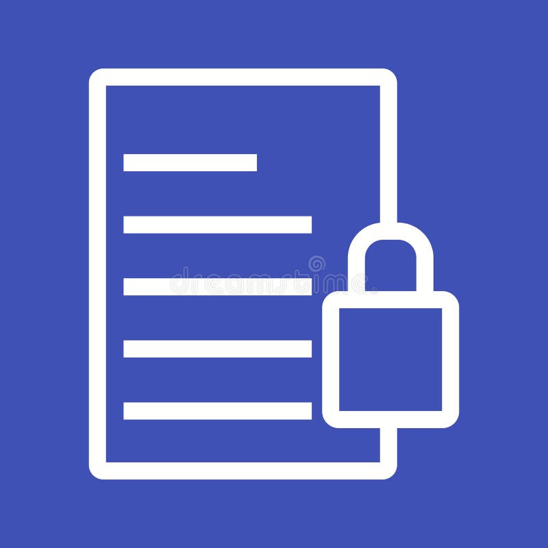 Secure Document stock vector. Illustration of design - 79294176