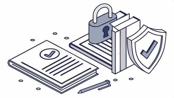 Secure Document Vector, Data Protection Symbol, Privacy and Security ...