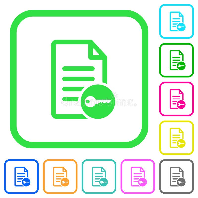 Secure document icon stock vector. Illustration of pick - 10235429