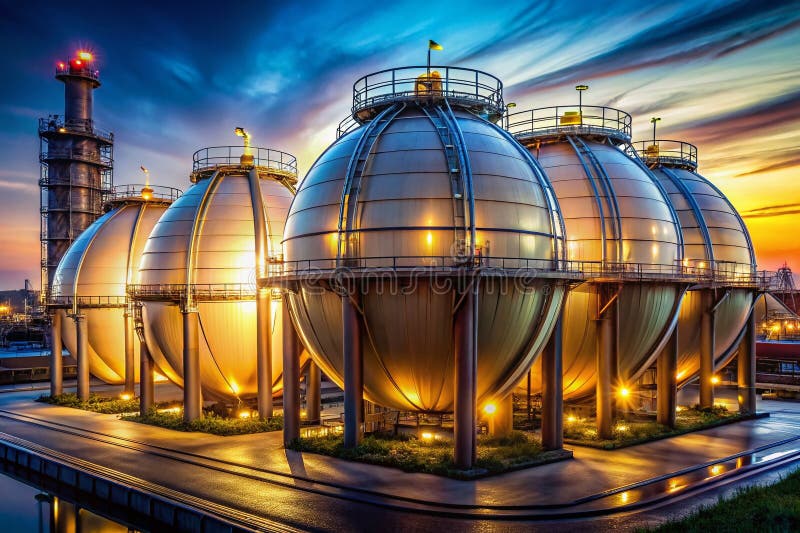 Secure and Efficient LPG Storage Spherical Tanks and Piping Network in ...