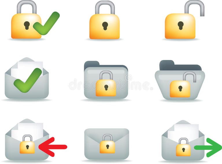 Secure Email Communication Stock Illustrations – 4,926 Secure Email ...