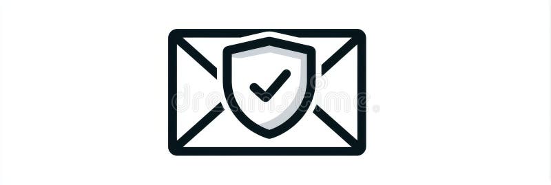 Secure Email Message Icon Graphic Depicting a Secure Email Message ...