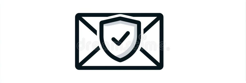 Secure Email Message Icon Graphic Depicting a Secure Email Message ...