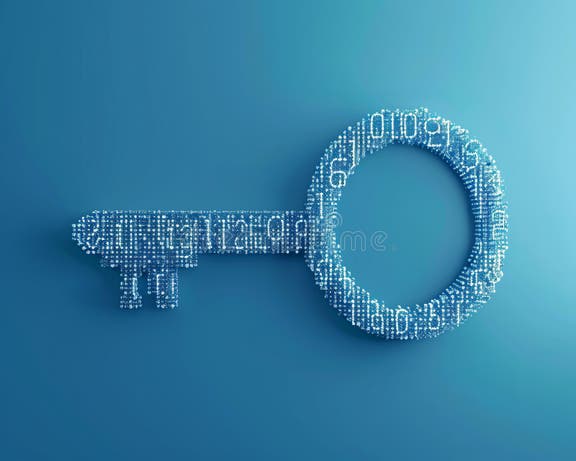 Secure Entry Concept: Minimalist Key from Binary Code, Simple Keyhole ...