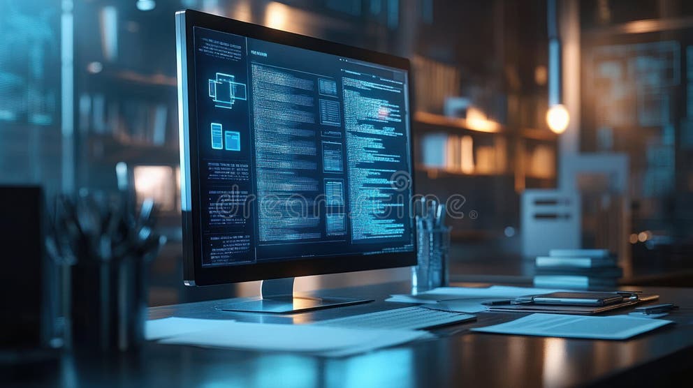 Secure File Transfer, a Computer Screen Displaying a Secure File ...