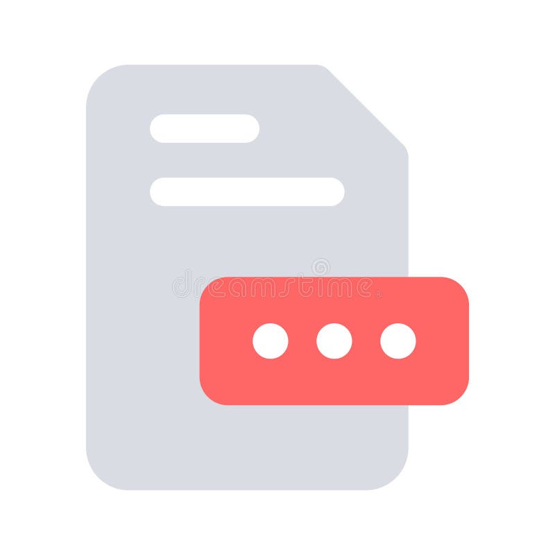 Secure File Vector Design in Modern and Trendy Style Stock Vector ...