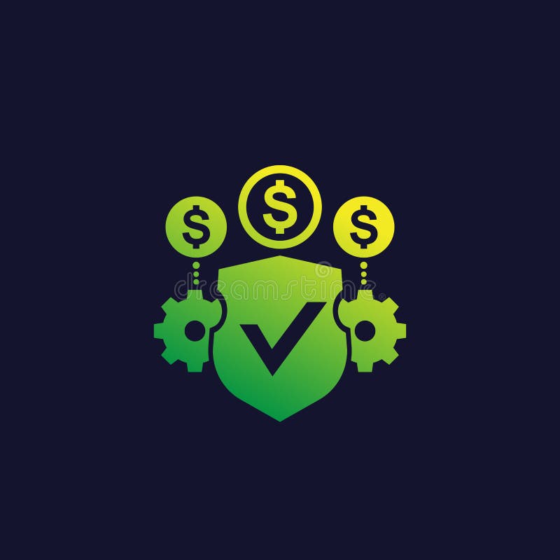 Secure Financial Operations Icon Stock Vector - Illustration of ...