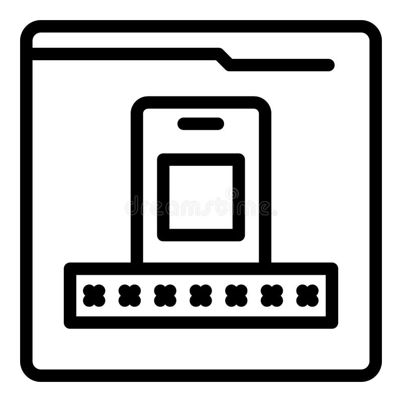 2fa Two Factor Verification Icon E Mail Password Stock Illustration Illustration Of Security