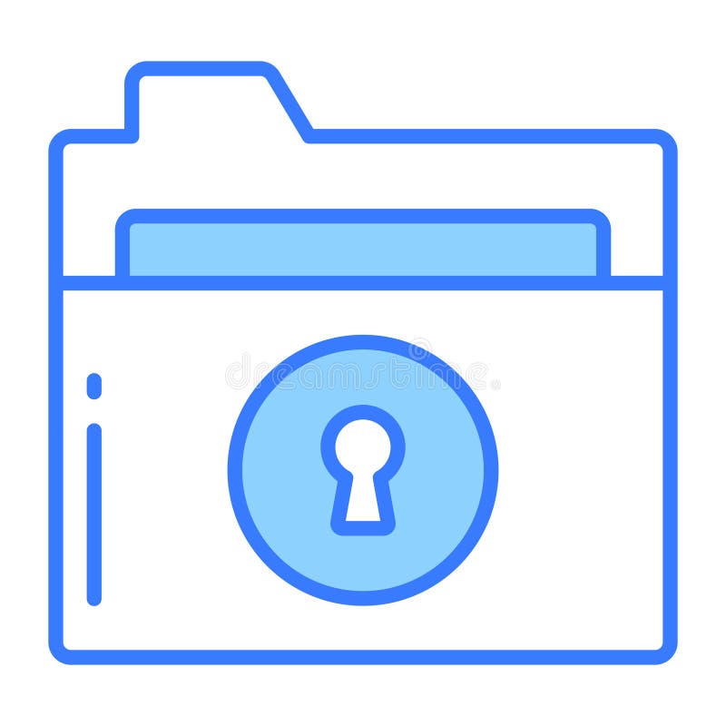 Secure Folder Vector Design in Modern and Trendy Style Stock Vector ...