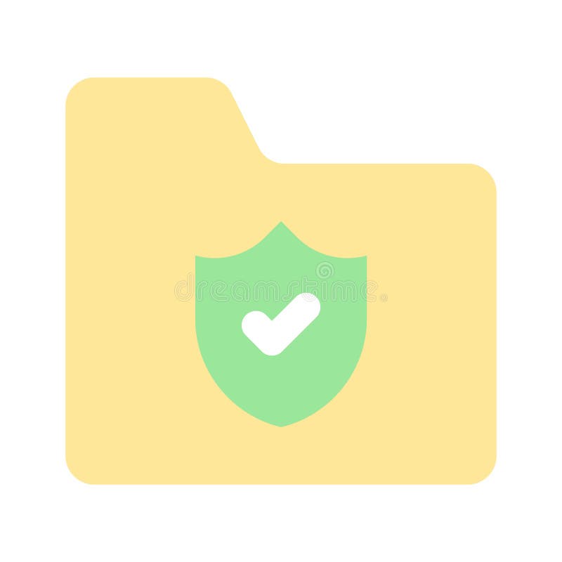 Folder Lock, Protection and Security Vector Icons Set Cyber Computer ...