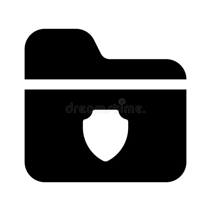 Secure Folder Vector Design in Modern and Trendy Style Stock Vector ...