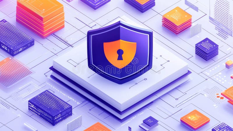 Secure the Future with the Digital Fortress: a Shield Symbolizing ...