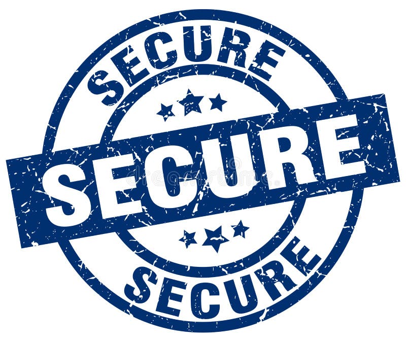 Secure stamp stock vector. Illustration of rubber, label - 122403914