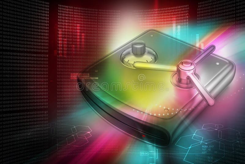 Secure Hard drive stock illustration. Illustration of recovery - 40957920